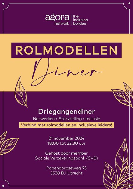 Agora Network - Rolmodellen diner 2024